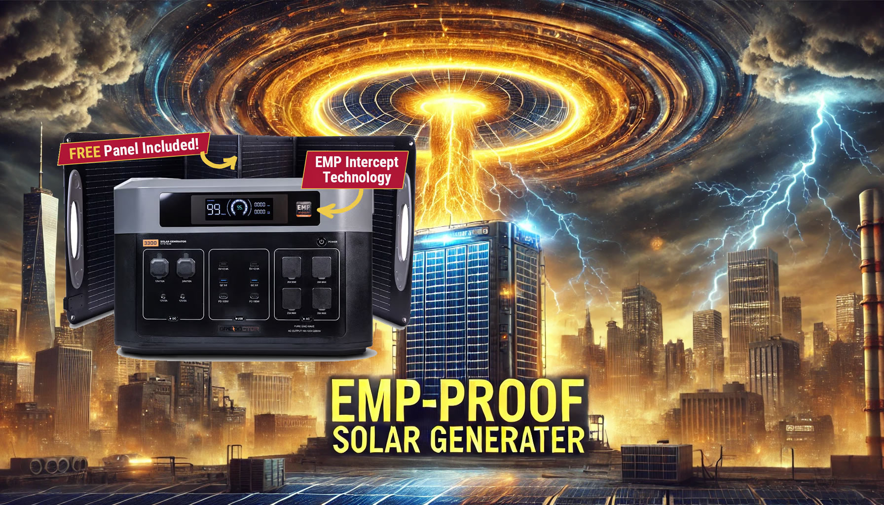 Grid Doctor 3300 EMP Hardened Solar Generator System Review - EMP Proof ...